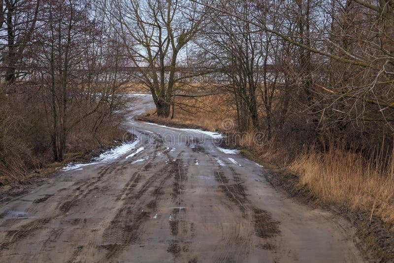 Early Spring Rural Landscape. Stock Image - Image of europe, rural ...