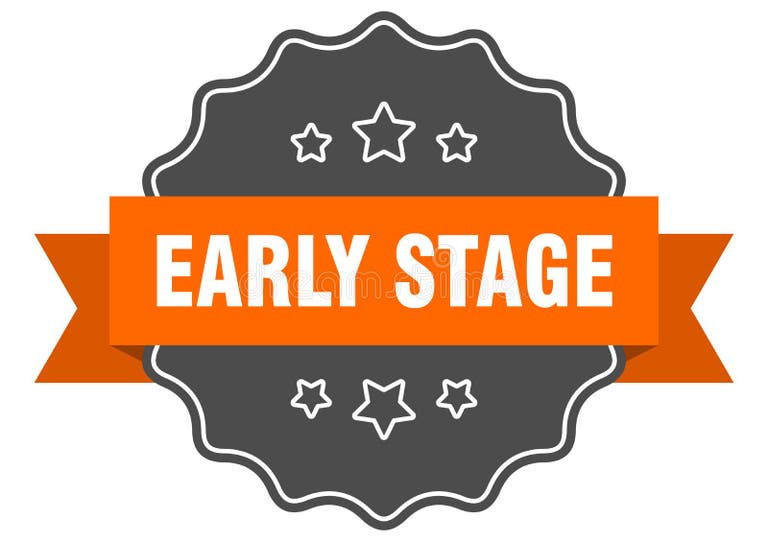 Early stage label stock vector. Illustration of white - 194928350