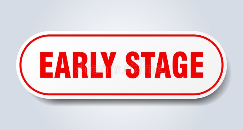 Early stage sticker. stock vector. Illustration of stage - 197143626