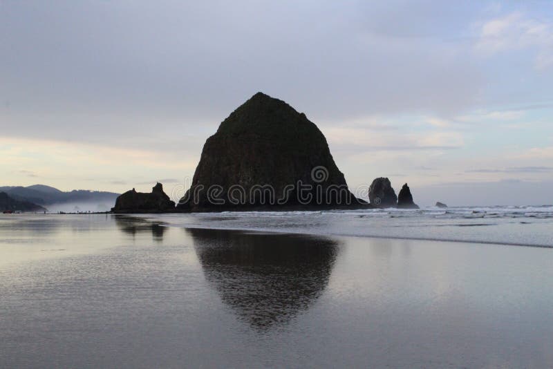 Haystack Beach stock image. Image of early, terrain - 223015827