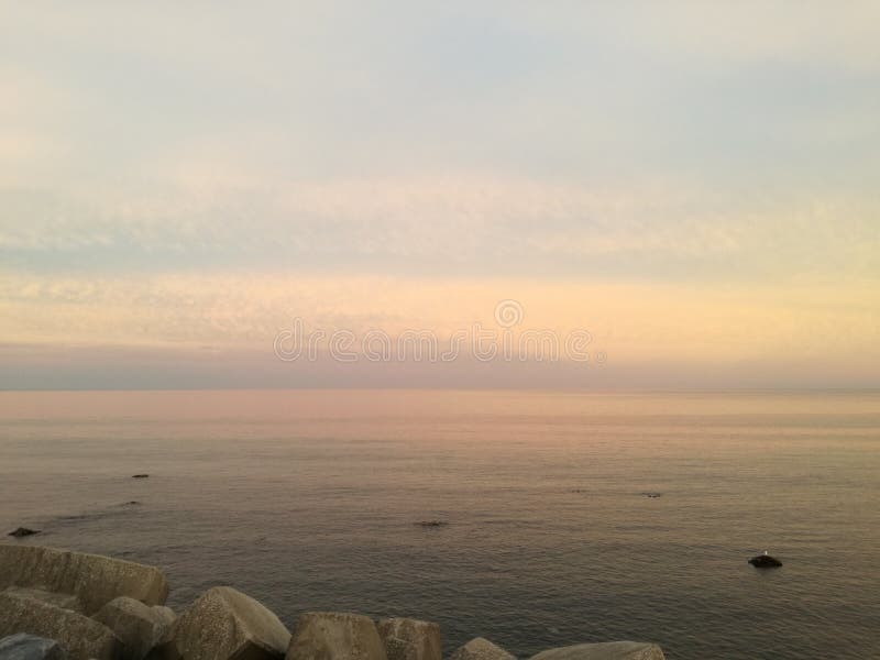 Beach sunset stock photo. Image of early, sunset, beach - 138156282