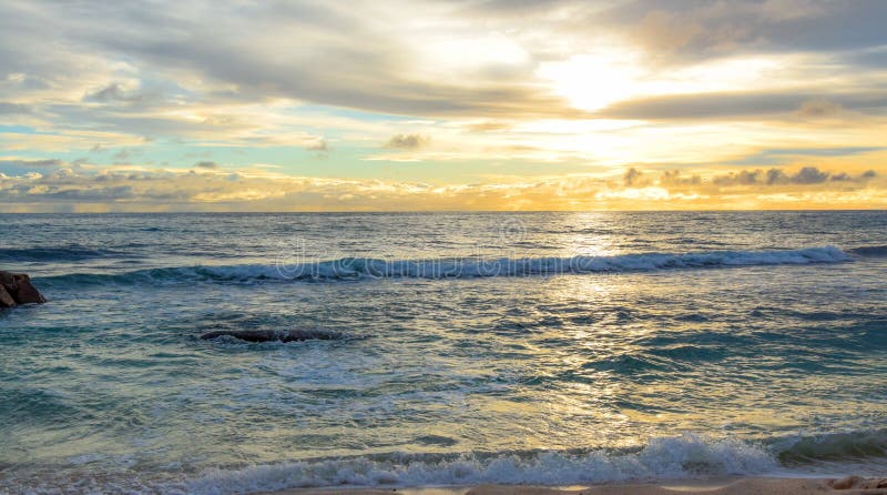 Early sunset. stock image. Image of nature, seascape - 45105265