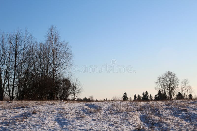 Early winter landscape stock image. Image of december - 68856431