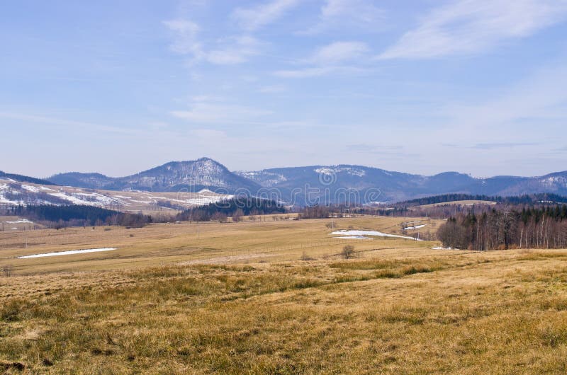 Early Winter in Sudetes Mountains - Poland Stock Photo - Image of ...