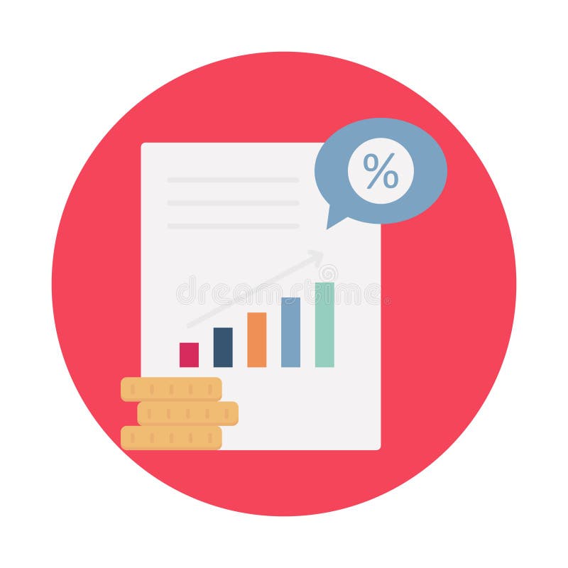 Bank, Interest Bold Line Vector Icon Which Can Easily Modify or Edit ...