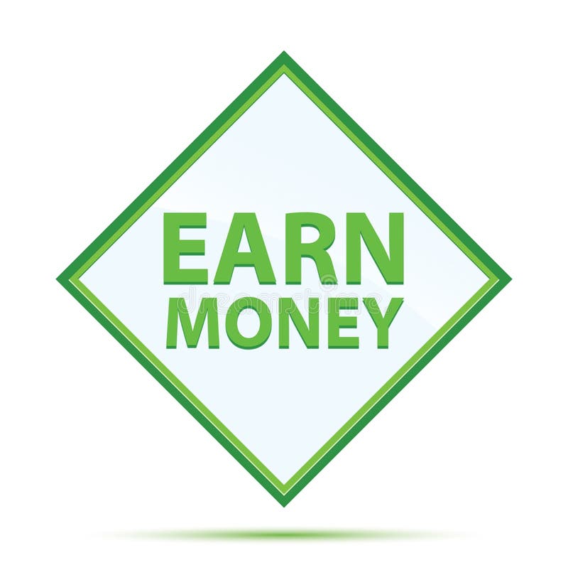 Earn Money Misty Rose Red Starburst Sticker Button Stock Illustration ...