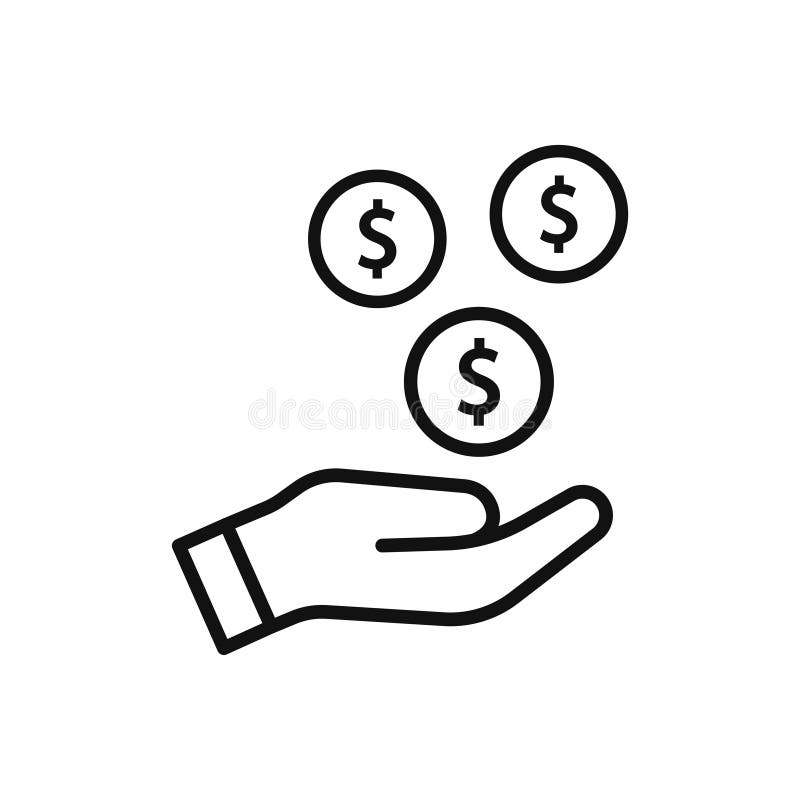 Earn Money Vector Icon in Modern Design Style for Web Site and Mobile ...