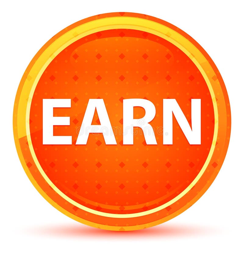 Earn Orange Round Button Stock Illustrations – 91 Earn Orange Round ...