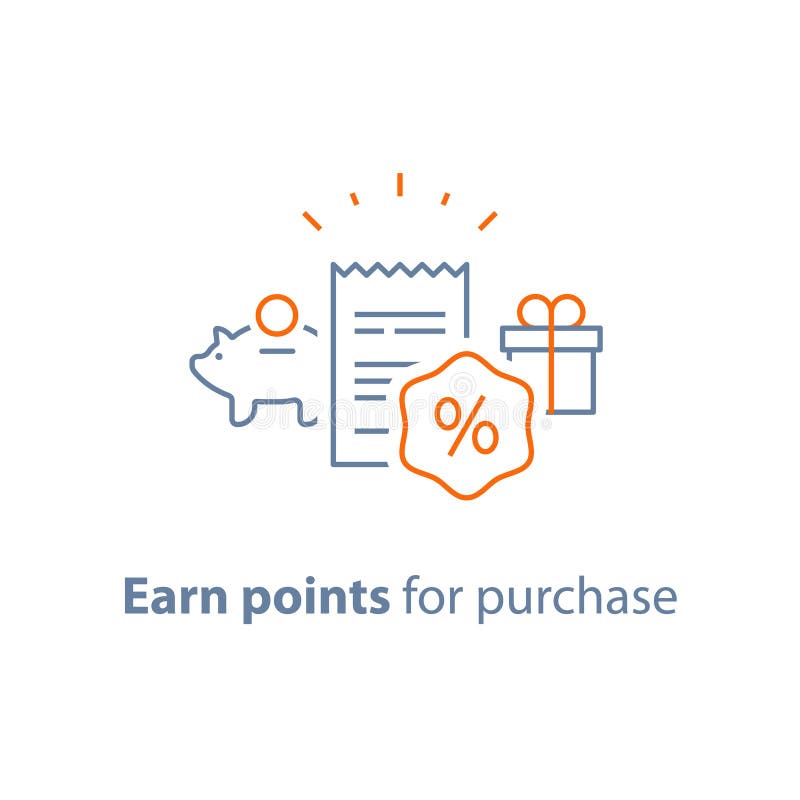 Earn Points, Loyalty Program, Collect Bonus, Prize Fund, Vector Flat ...