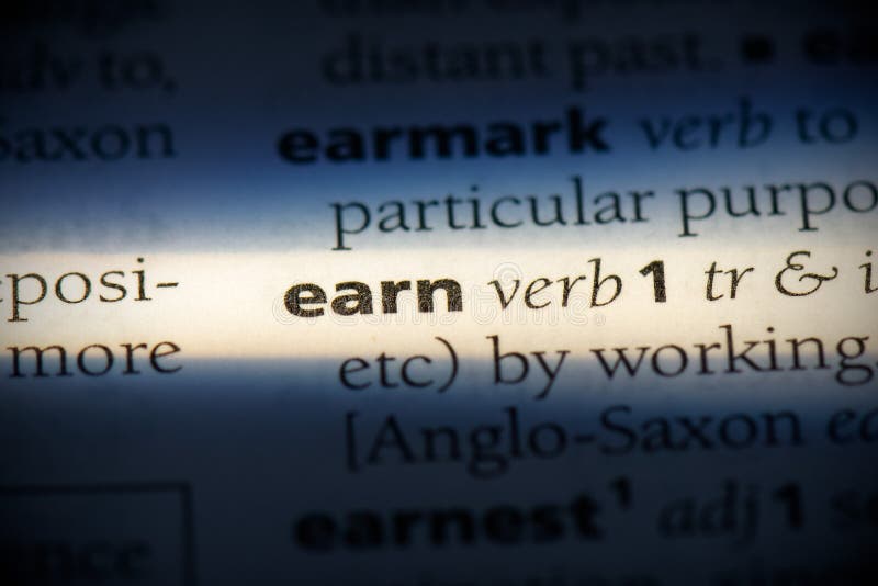 Earn stock photo. Image of highlighted, meaning, focus - 161578704