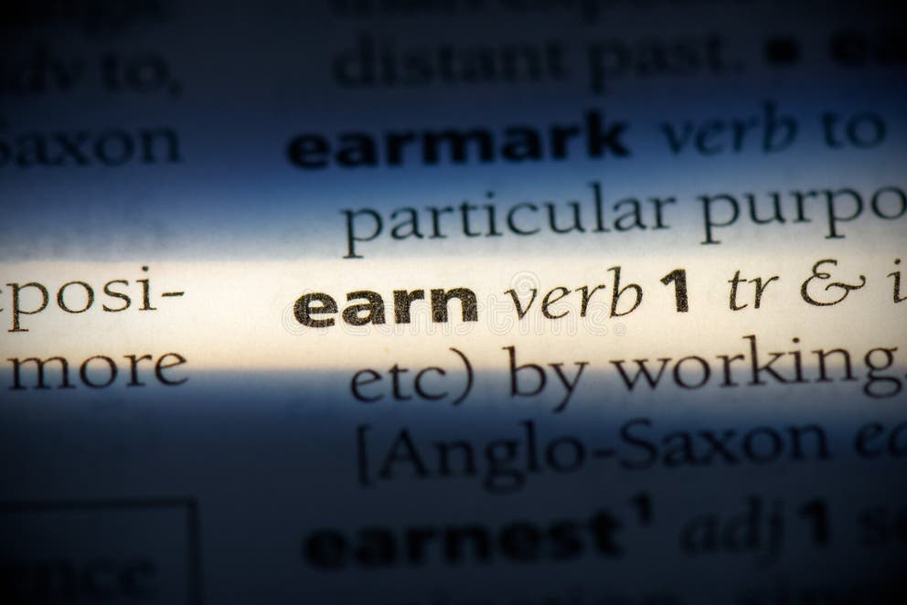 Earn stock photo. Image of highlighted, meaning, focus - 161578704