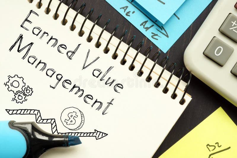 Earned Value Management EVM is Shown on the Photo Using the Text Stock ...