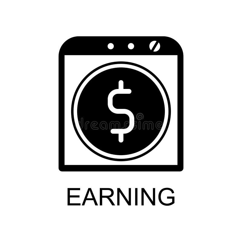 Earning Icon. Element of Seo and Development Icon with Name for Mobile ...