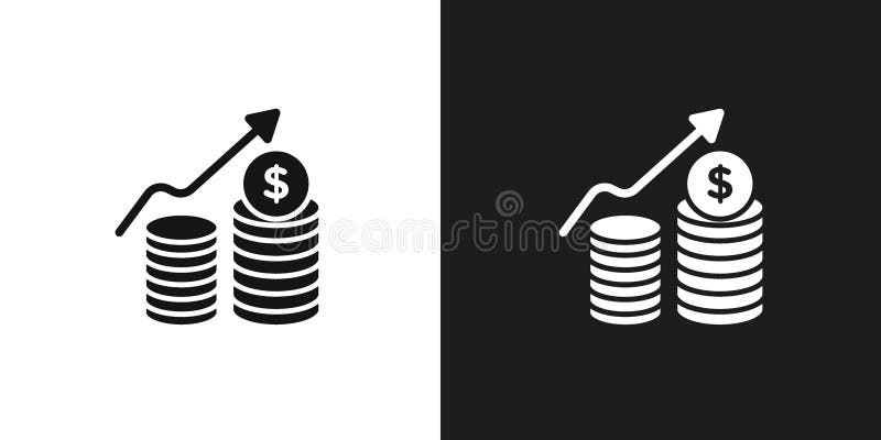 Earning Icon Logo Set Vector Stock Vector - Illustration of dollar ...