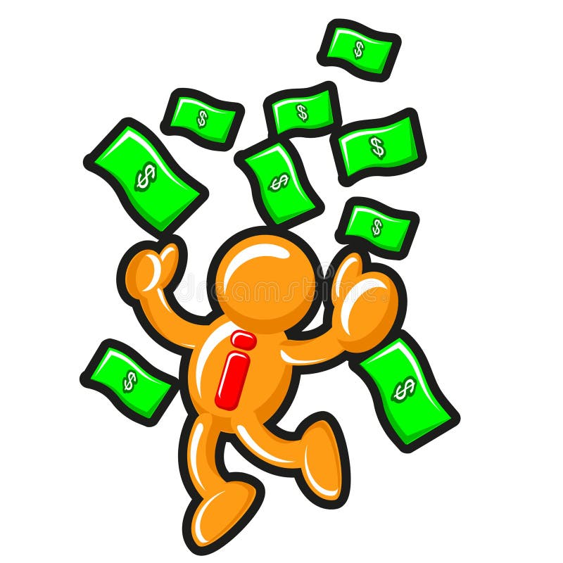 Earning money stock illustration. Illustration of financial - 21781821