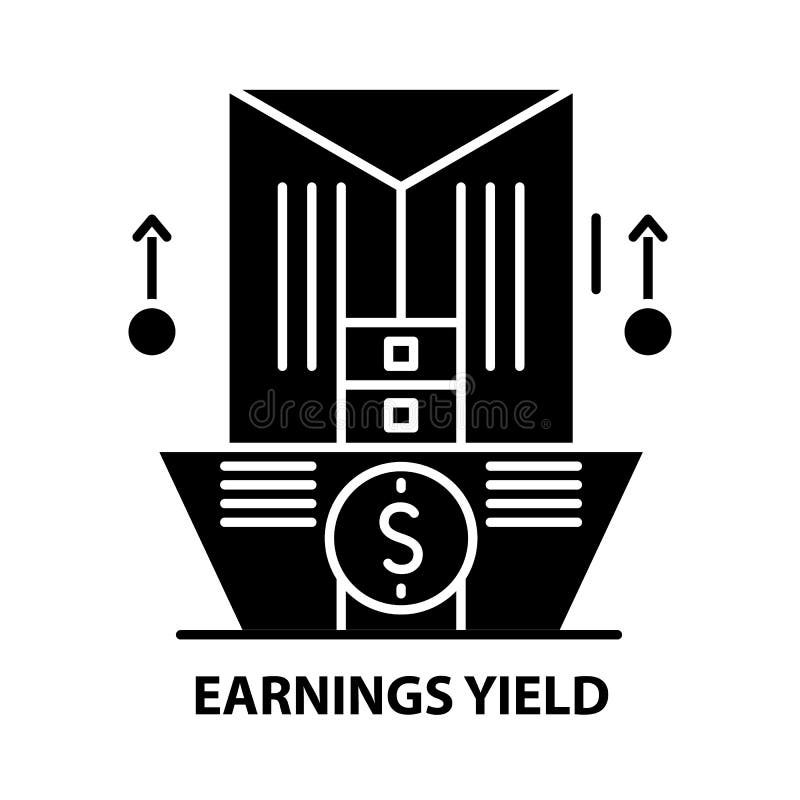 Yield Icon in Trendy Design Style. Yield Icon Isolated on White ...