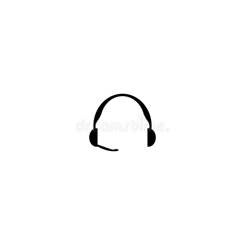 Earphone Icon Logo, Vector Design Stock Vector - Illustration of ...