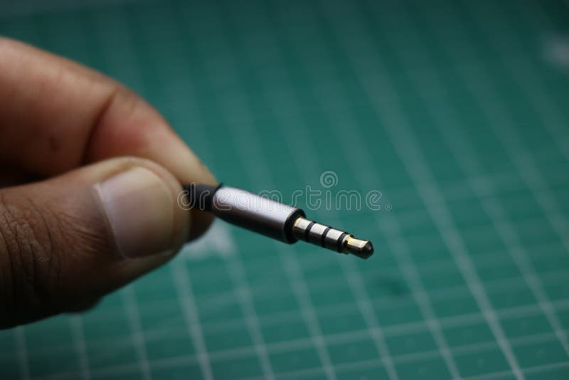 Earphone Pin Also Called As 3.5 Mm Jack Close Up View Stock Photo ...