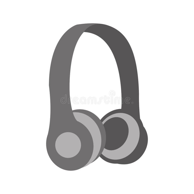 Earphones Audio Device Icon Stock Vector - Illustration of headset ...