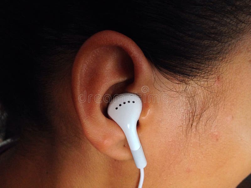 Earphones stock image. Image of listen, earphones, sound - 72999737