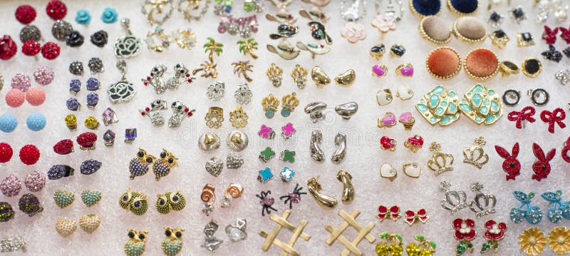 Earrings stock photo. Image of collection, fashion, earring - 27510392