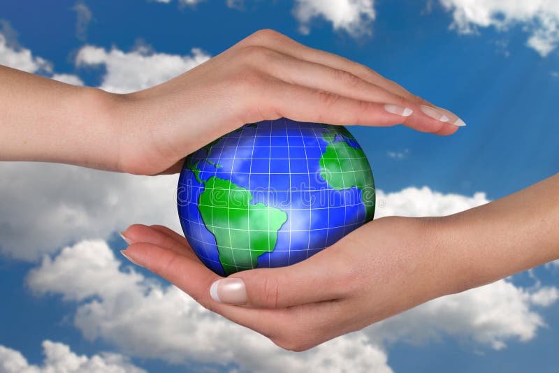 Earth stock image. Image of shelter, green, rescue, menace - 1070165