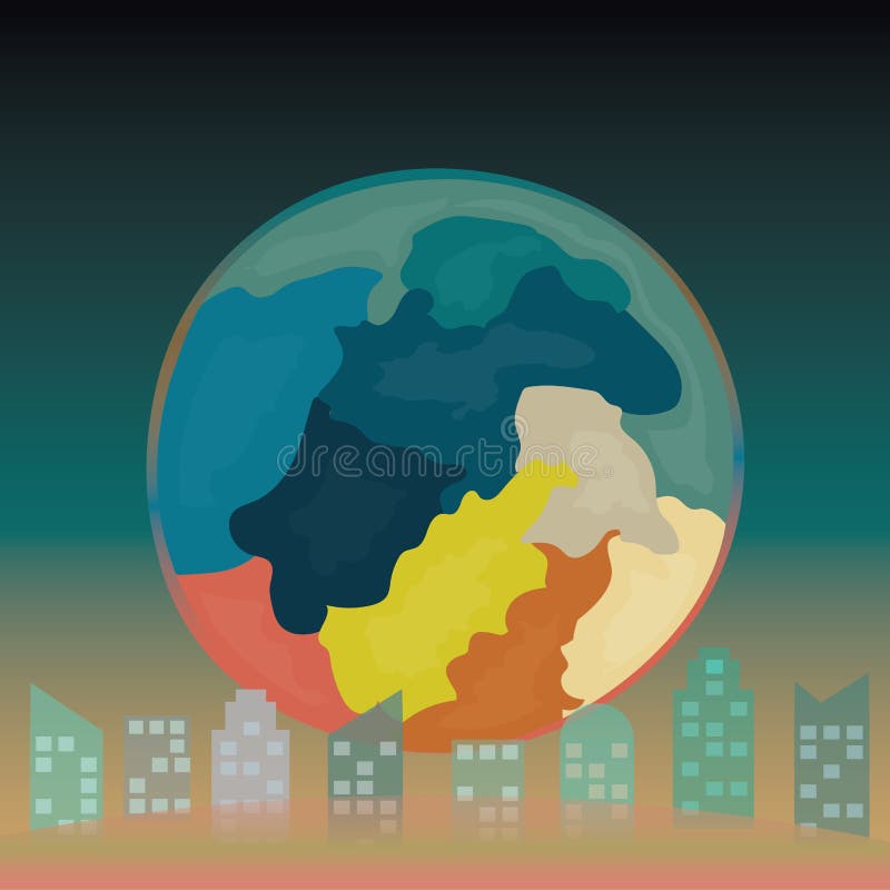 Colorful Planet Earth. Background Design of Colors and Gradients Stock ...