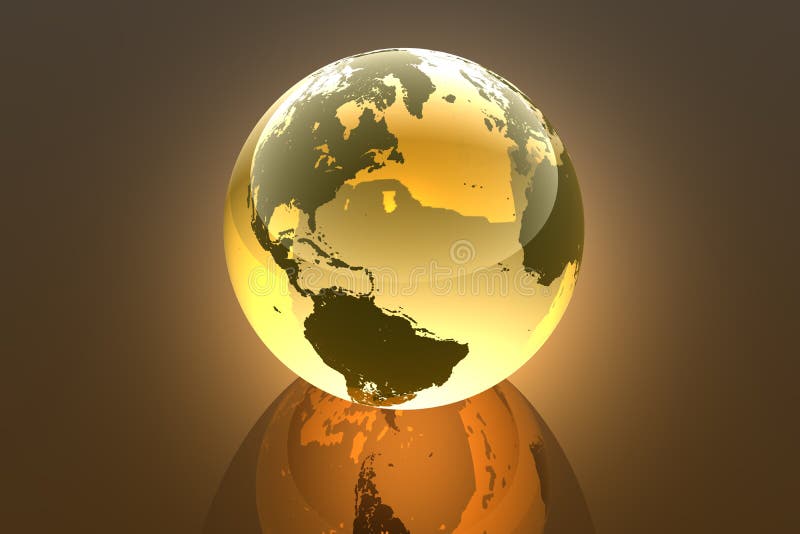 Golden Earth icon stock vector. Illustration of outer - 23995776