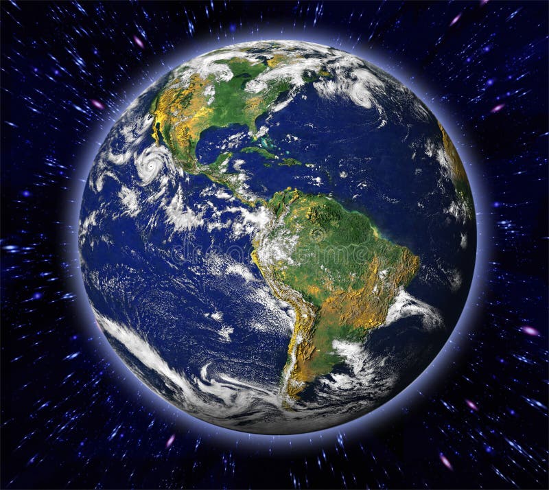 A Beautiful 3D Render of Planet Earth Stock Photo - Illustration of ...