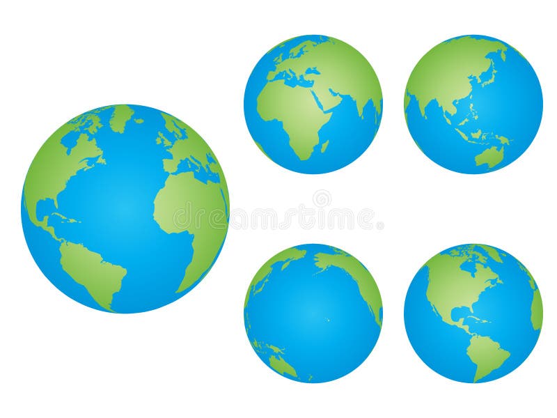 Funky Globes stock illustration. Illustration of world - 167183