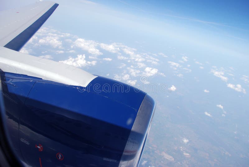 Earth from an airplane stock photo. Image of cloud, boeing - 2441574