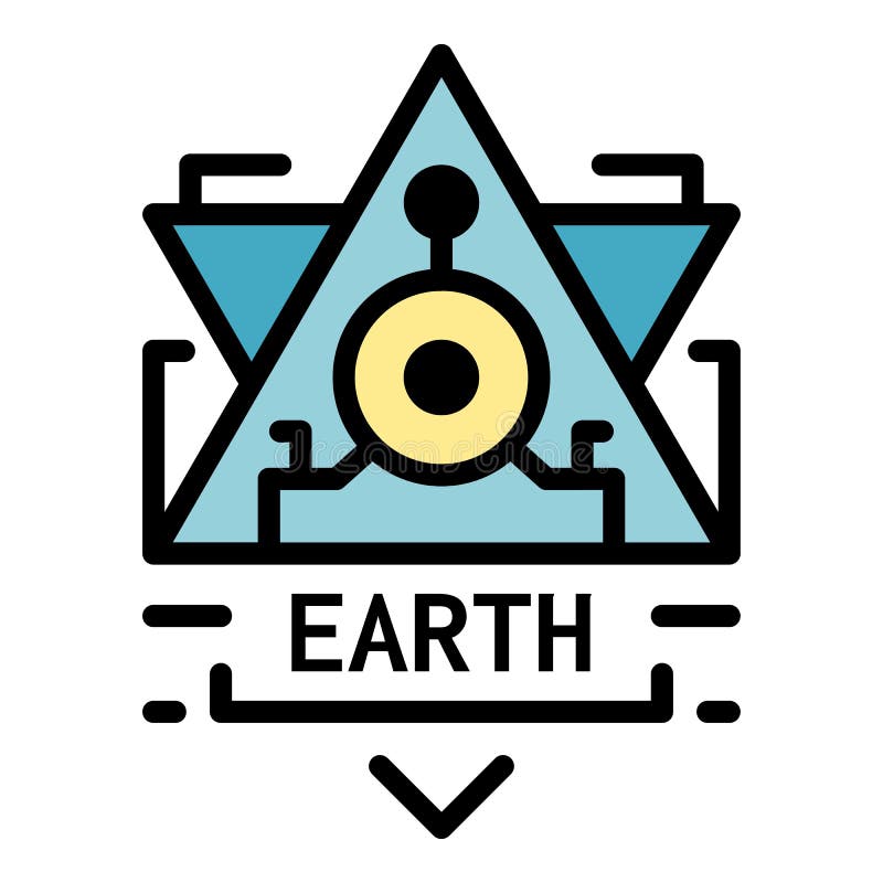 Earth Alchemy Icon Color Outline Vector Stock Vector - Illustration of ...