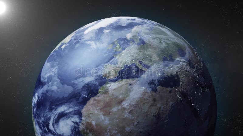Earth from North Pole Arctic. Animation and Illustration Stock Footage ...