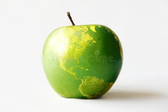 Earth apple stock image. Image of business, computer - 13191987