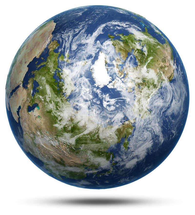 Earth - Arctic White Isolated Stock Illustration - Illustration of ...