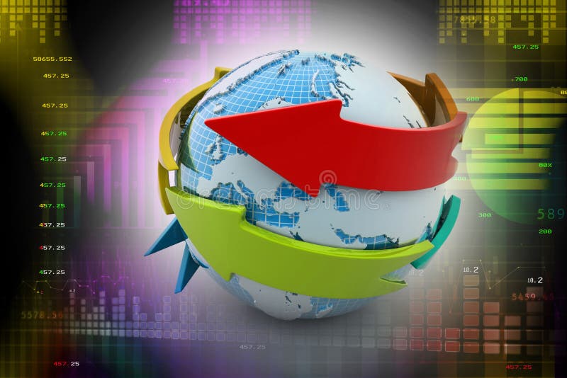 Earth Wrapping Arrow Stock Illustrations – 151 Earth Wrapping Arrow ...