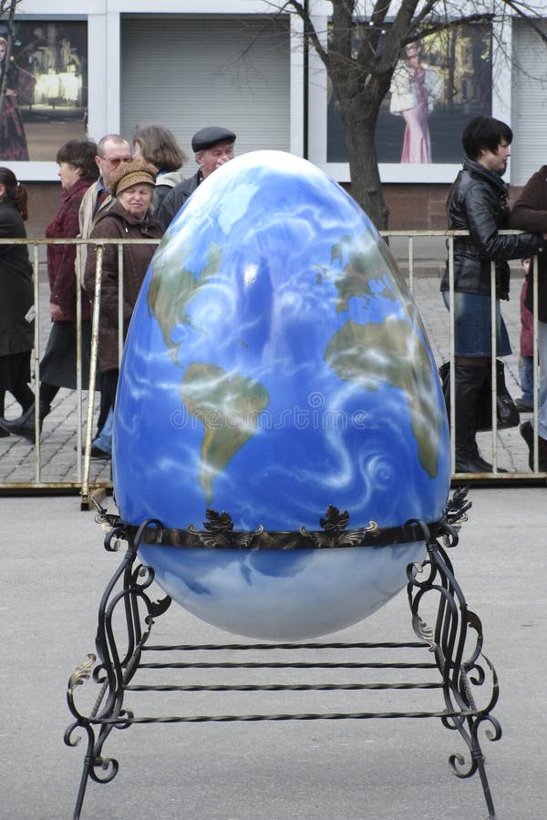 Earth as Easter editorial stock image. Image of decoration - 49859859