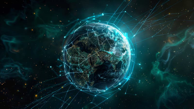 The Earth, As Seen from Space, in a Computer-generated Image Showcasing ...