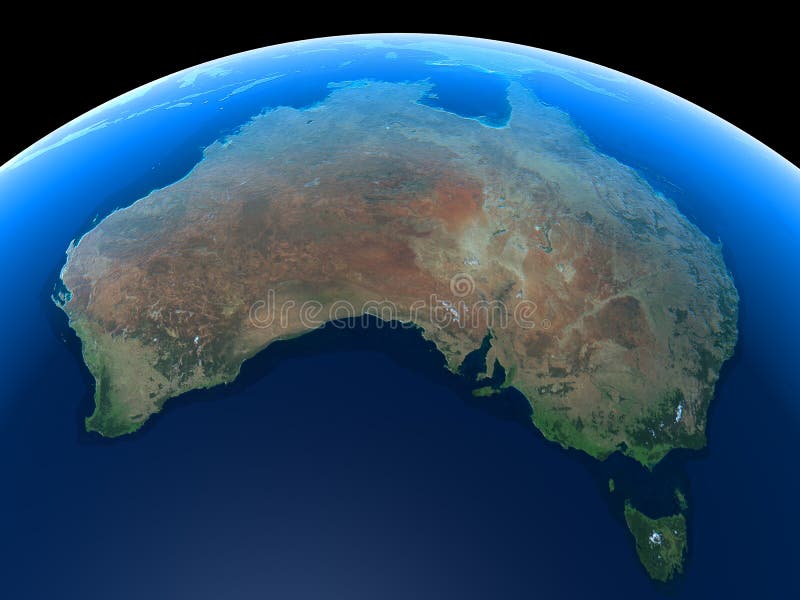 Earth - Australia stock illustration. Illustration of darwin - 4042882