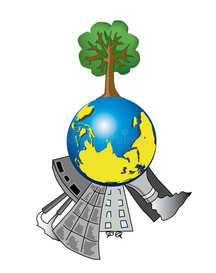 Earth in Balance stock vector. Illustration of careful - 17975090