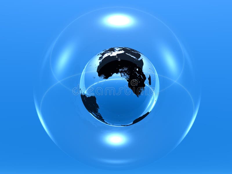 Earth_In_Ball stock illustration. Illustration of artistic - 1774497