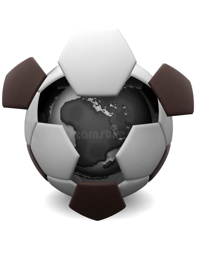 Earth in Ball stock illustration. Illustration of worldcup - 7352184