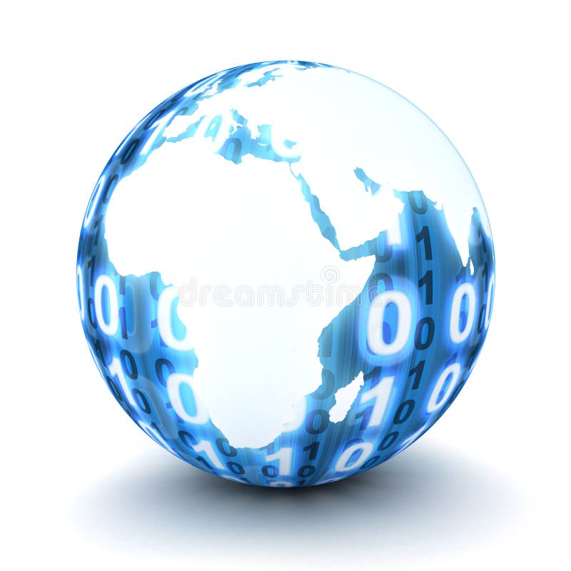 Earth binary stock illustration. Illustration of globe - 25517572