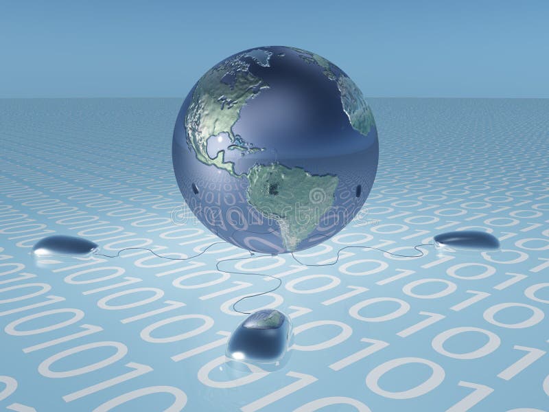 Earth Binary Code Computer Mice Stock Illustrations – 3 Earth Binary ...