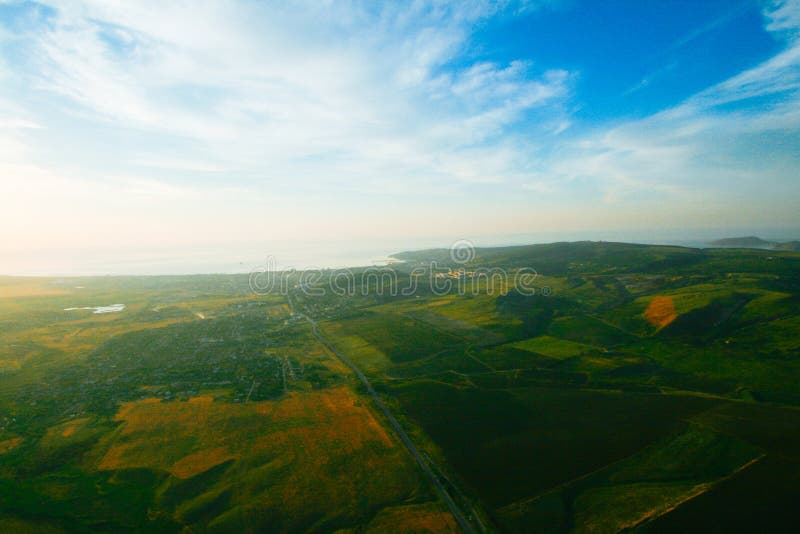 Earth from the Bird Flight Height Stock Image - Image of picturesque ...