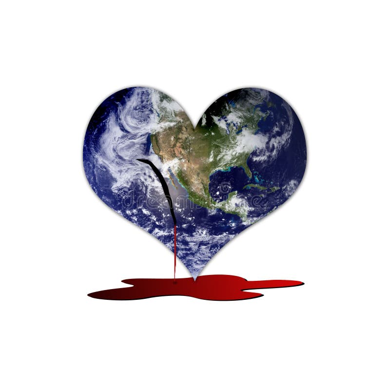 Planet earth bleeding stock illustration. Illustration of bleed - 40667722