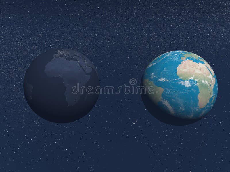 Earth blue and black stock illustration. Illustration of ball - 28108490