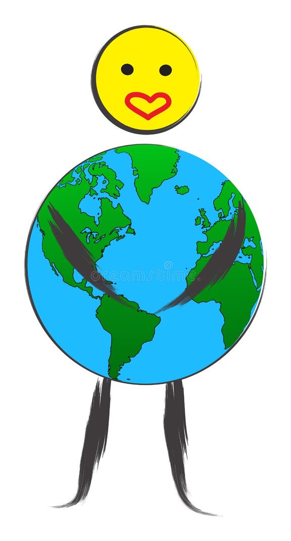 Earth body stock illustration. Illustration of earth - 18329986