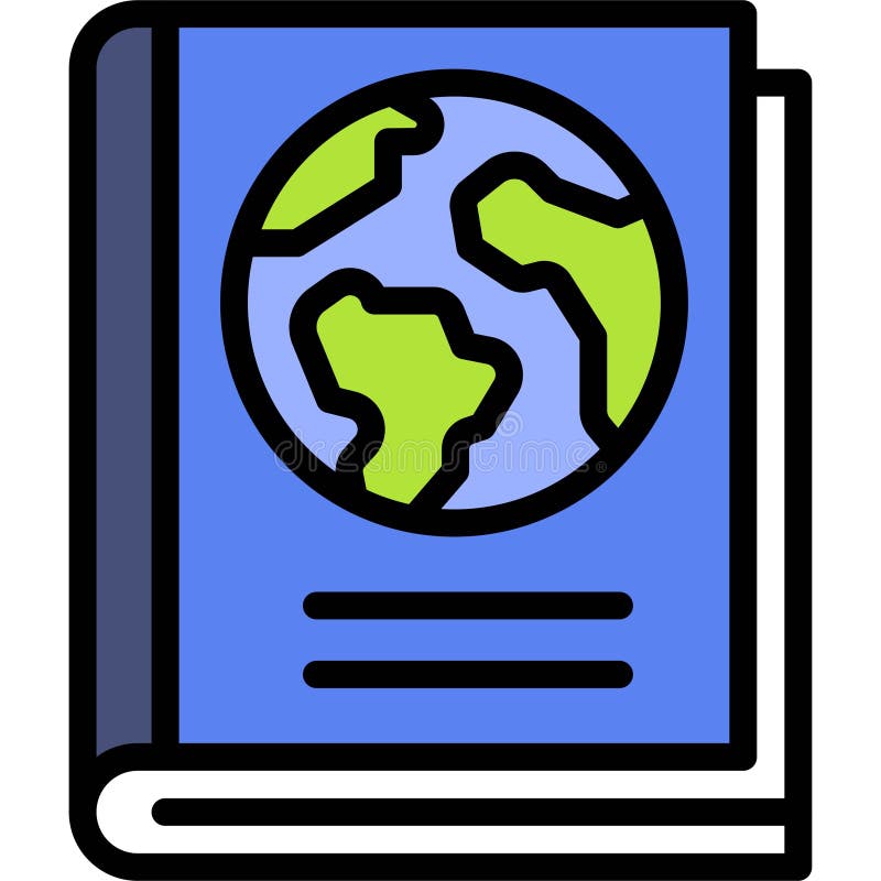 Earth Book Icon, Earth Day Related Vector Stock Vector - Illustration ...