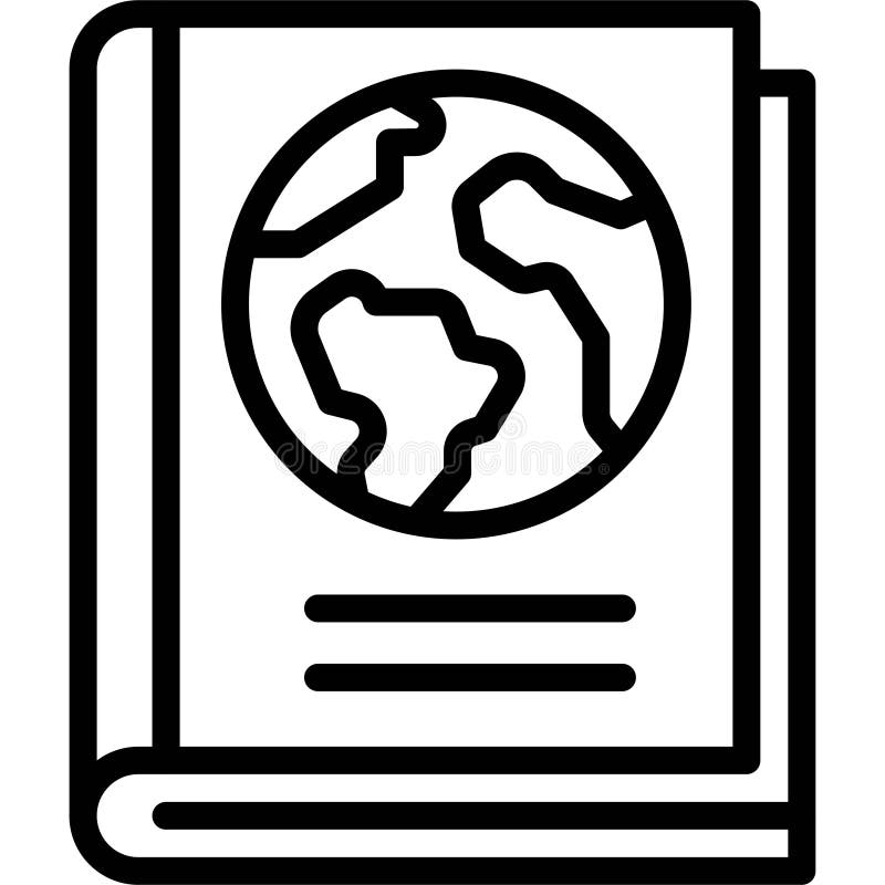 Earth Book Icon, Earth Day Related Vector Stock Vector - Illustration ...